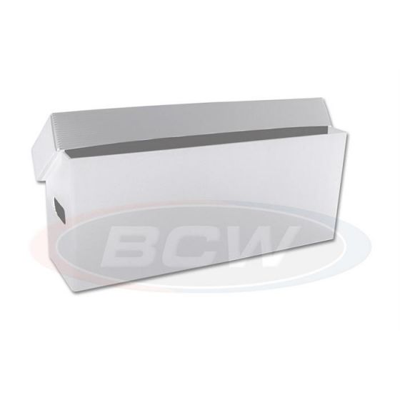 Long Comic Storage Box – Plastic – White – 10 Boxes – CoinComic.com